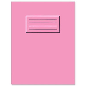SILVINE 9X7 EXER BOOKS 80PAGE 75GRM PINK