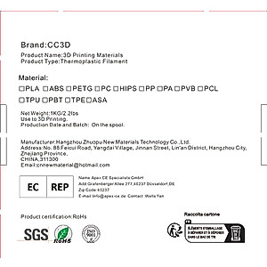 CC3D Silk Black PLA Filament 1.75mm 1KG 3D Printing Filament Silky Black PLA Gloss Shiny Metallic PLA Black 3D Printer Material FDM 3D Printer