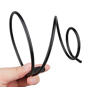 Yimerlen 6 Pcs Spiral Wine Wall Holder, Wall Mounted Wine Rack, Metal Wine Bottle Display Holder for Wine Storage Wall Wine Theme Decor, Black (Downward Style)