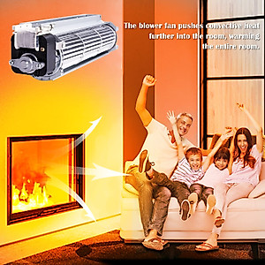 Hiorucet GA3650A GA3700 GA3650 GA3750A BK BKT Fireplace Blower Fan Kit for Desa Tech, FMI, Vanguard, Vexar, Astria Fireplace. Replacment Fireplace Blower Kit for Comfort Flame, Comfort Glow.