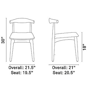 Modway Tracy Mid-Century Modern Wood and Faux Leather Upholstered Dining Chair in Black