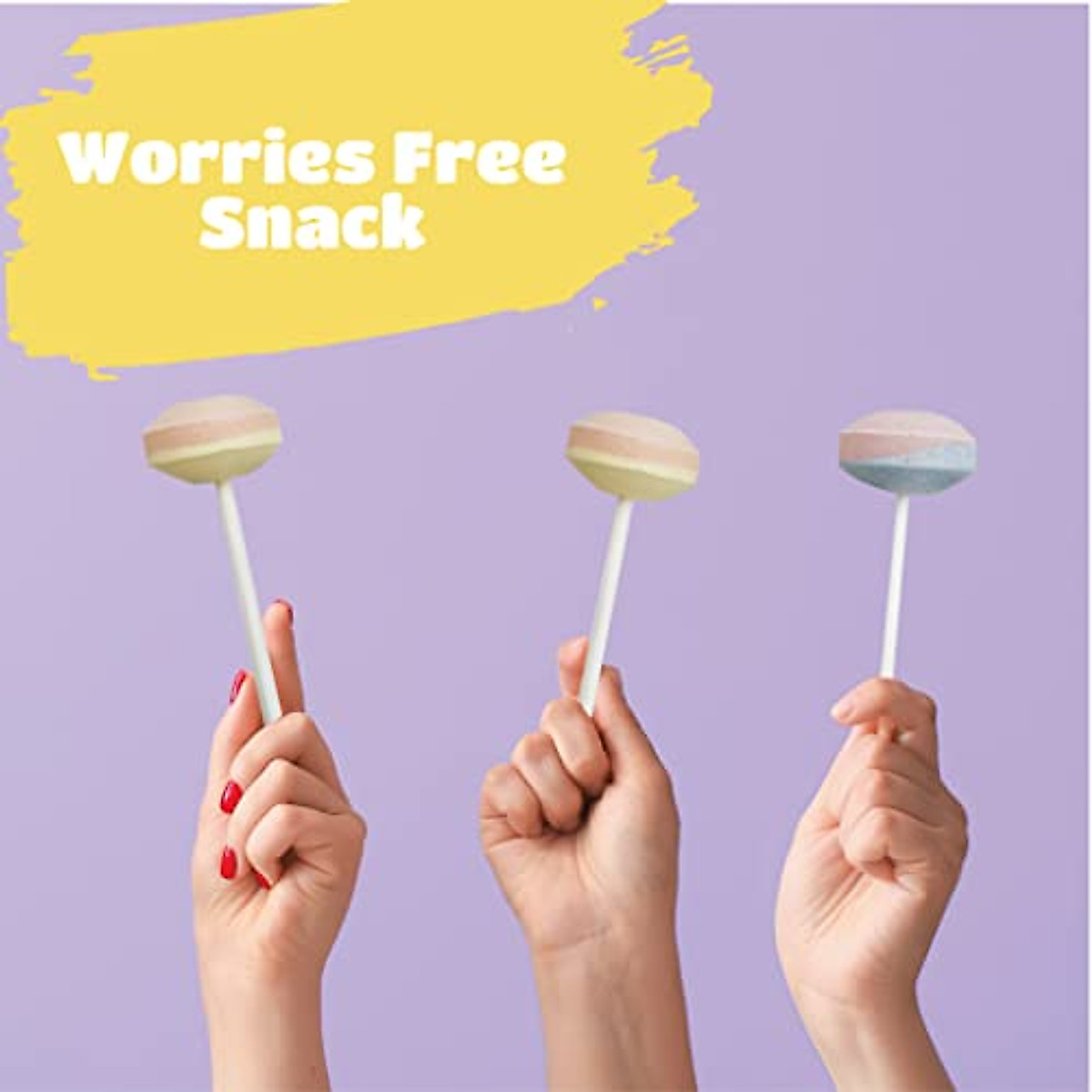 Smarties Lollipops Original Flavor - Bulk Pack 2 Pounds (About 100 Count) - Vegan-Friendly Hard Candy