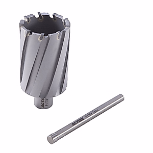 ACTOOL 1-7/8'' Diameter x 2'' Depth of Cut Carbide Tipped TCT ANNULAR Cutter with 3/4'' Weldon Shank