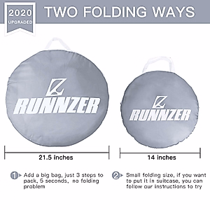 L RUNNZER Baby Crib Tent Crib Net to Keep Baby in, Pop Up Crib Tent Canopy Keep Baby from Climbing Out