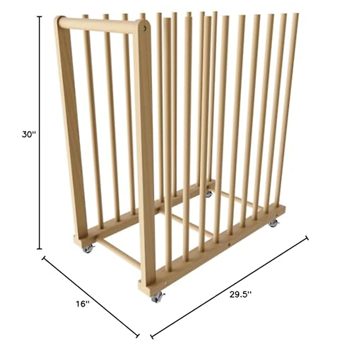 UNZERO Art Storage Rack, Art Canvas Storage, Art Drying Rack, Canvas Boards Rack Art Storage with Handle & Caster Wheels for Drawing Board, Panel, Paper Pad for Art Studios, Artworks, Gallery