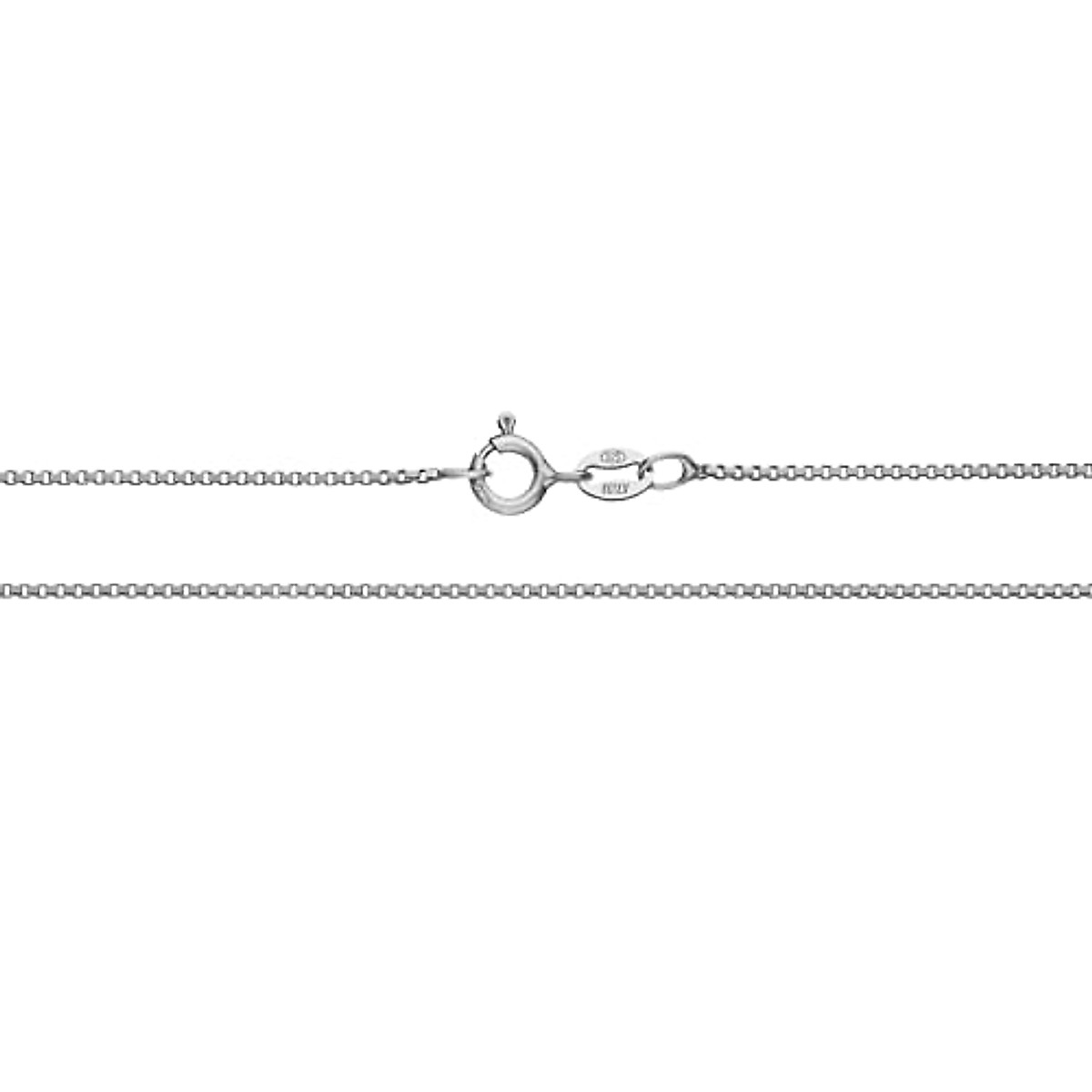 Bling For Your Buck Sterling Silver Chain Necklace for Women and Men | Thin Italian Box Chain 0.7mm 925 Silver Necklace Chain | Choose Length 14 inch - 40 inch | 40 inch Size