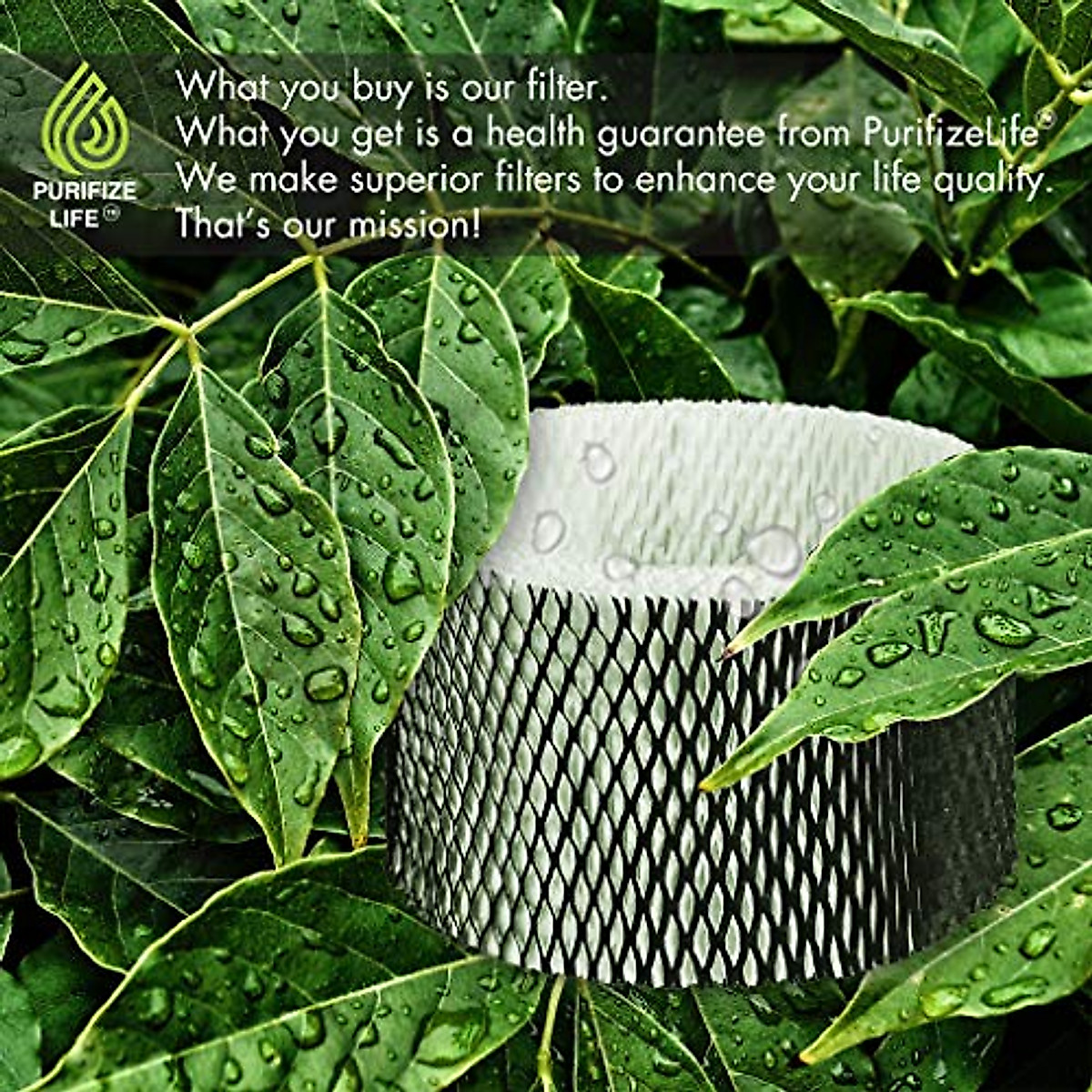 PURIFIZE LIFE Premium Replacement Wick Filter for Holmes Humidifier HWF62, HWF62S HWF62D Filter A and Other Sunbeam Cool Mist Models (3 Pack)