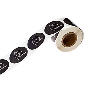 Graduation Stickers / 250 Graduate Labels / 1.5" Black and White High School College Class of 2024 Grad Cap Envelope Seals/Made in The USA