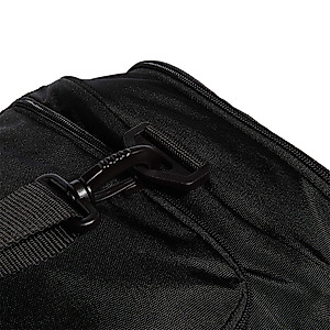 adidas Unisex Defender 4 Small Duffel Bag, Black/Silver Metallic, One Size