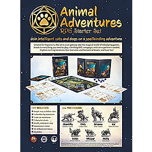 Steamforged Games Animal Adventures: Starter Set - Beginners Roleplaying Tabletop Game 5E Compatible