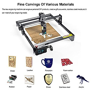 ATOMSTACK X7 Pro 50W Laser Engraver, Laser ingravor Cutter, 10W Output Power CNC Laser Engraver Cutting Machine, Eye Protection Fixed-Focus, DIY Laser Marking for Wood and Metal, 400x410mm