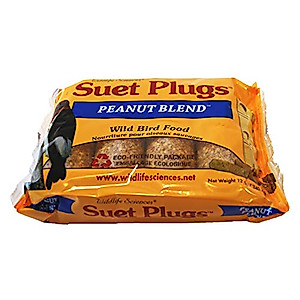 Wildlife Sciences Suet Plugs Variety 16 Pack, 4 Wrapped 4 Packs 12 Ounces Each