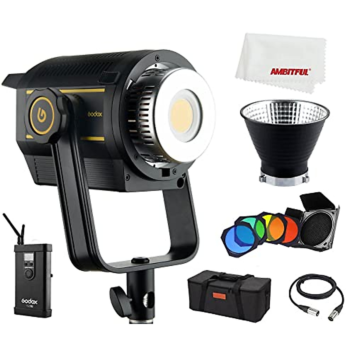 Godox VL150 150w LED Lights,5600K Day Light, CRI 96+, TLCI 95, for Ideal Light Source, Newborn Photography, Portrait,Still Life Photography, Studio Interview Lighting Video Filming