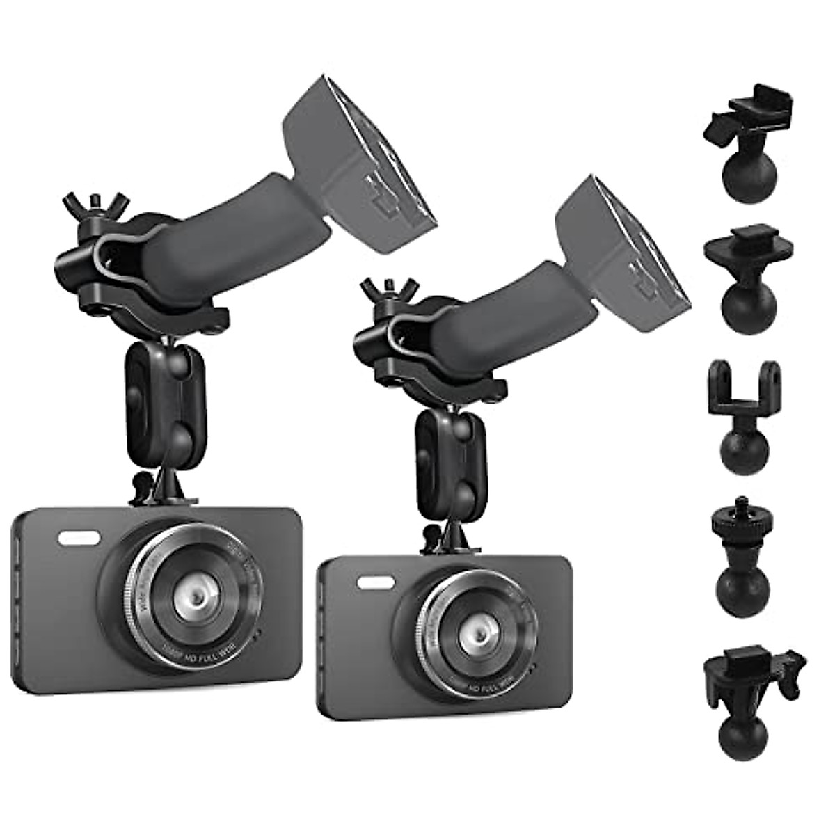Sportway Dash Cam Mount, S90 Dash Cam Mirror Mount Holder with 6pcs Joints for Rove APEMAN CHORTAU Roav Nexar iiwey YI Z-Edge Old Shark KDLINKS Crosstour Falcon Zero... Most Car Dash Cameras