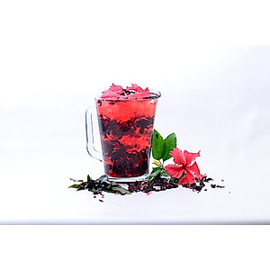 Walters Bay Raspberry Hibiscus Herbal Iced Tea, 12 Count, Quart Sized Tea Bags, Unsweetened, Raspberry Flavored, Herbal Iced Tea, No Caffeine