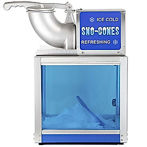 Paragon - Manufactured Fun Arctic Blast SNO Cone Machine for Professional Concessionaires Requiring Commercial Heavy Duty Snow Cone Equipment 1/3 Horse Power 792 Watts, Blue