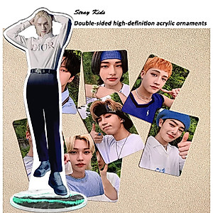 Kpop Stray Kids Acrylic Double-side Photo Desk Stand for STAY Fans Desk Decoration Party Decoration (Han)