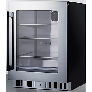 Summit 24” Built-In Beverage Center, Shallow 18” Depth, Stainless Steel - SDHG2443