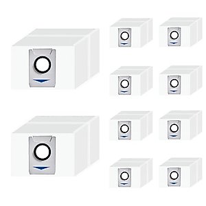 10 PCS Dust Bags Compatible with ECOVACS DEEBOT X1 OMNI DEEBOT T10 T20, T10 Omni, Large Capacity Disposable Vacuum Cleaner Accessories Replacement Set
