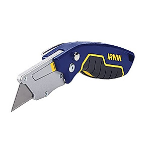 IRWIN Utility Knife, Push And Flip Pro Foldable (IWHT10578)