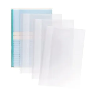 ONLYKXY 10pcs Clear Exercise Book Covers for School Books Waterproof Plastic Sleeves (A5)