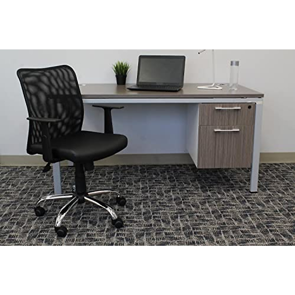Boss Office Products Budget Task Chair with T-Arms, Black