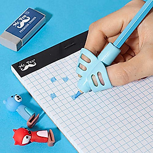 Mr. Pen- Pencil Grips for Kids Handwriting, 20 PCS(10 Pencil Grips+10 Clips), Pencil Grips, Kids Pencils Grip, School Supplies, Pencil Grip, Grip Pencils for Kids, Pencil Holder for Kids, Pen Grip