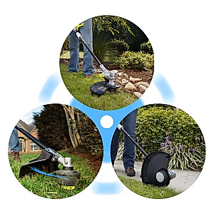 Generep Weed Eater String Trimmer AC14RL3A Spool Generic Replacement for Ryobi One Plus + 18V 24V 40V Cordless Trimmers and Cap Covers (6 Spool, 1 Cap)