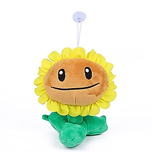 JHESAO 8" Sunflower Plants and Zombies Plush Zombies Toys PVZ Plushies 1 2 Stuffed Soft Doll Sunflower Plush New