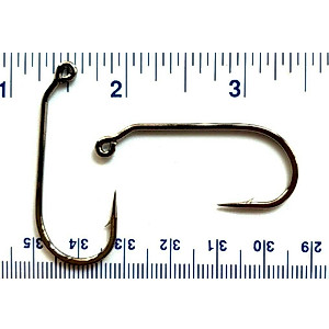 100 Gerry's Tackle 32886 2X Strength Black Nickel 30 Degree Round Bend Jig Hooks Size 2/0