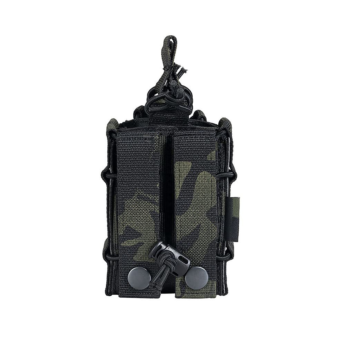 EXCELLENT ELITE SPANKER Open-Top Double Rifle Mag Pouch for M4 M14 M16 G36 AR15 Magazine with Pistol Mag Pouch(Mulcticam,Double Pouch)