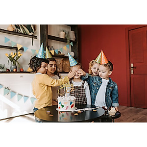 AHAORAY Oh Baby Cake Topper - Premium Gold Baby Birthday Party Cake Decoration Supplies, for Baby Shower/Gender Reveal Party/Baby Party Photo Booth Props