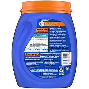 all Laundry Detergent Pacs, Fresh Clean Oxi plus Odor Lifter, 60 Count (packaging may vary)