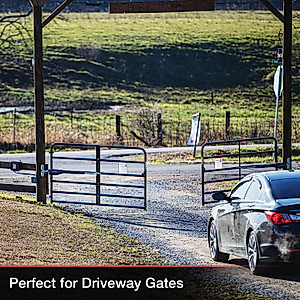 Mighty Mule MM372W Dual Automatic Gate Opener Smart and Solar Ready, Black