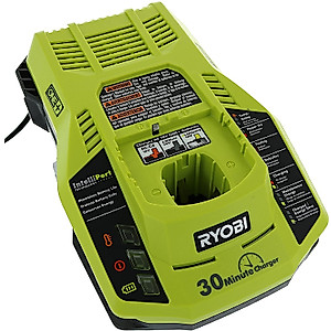 Ryobi P108 One+ 18V 4.0AH Lithium Ion Battery and P117 One+ Dual Chemistry Lithium Ion and NiCad Battery Charger (2 Piece Combo Set)