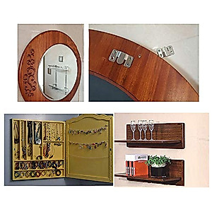 Hoowen Metal Sectional Sofa Interlocking Furniture Connector Bracket Mural Paintings Hooks with Screws, Pack of 12