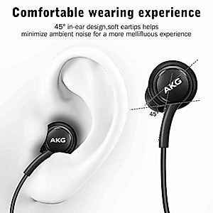 UrbanX OEM 2021 Stereo Headphones for Samsung Galaxy S20 Ultra 5G Braided Cable with Microphone (Black) USB-C Connector (US Version with Warranty)