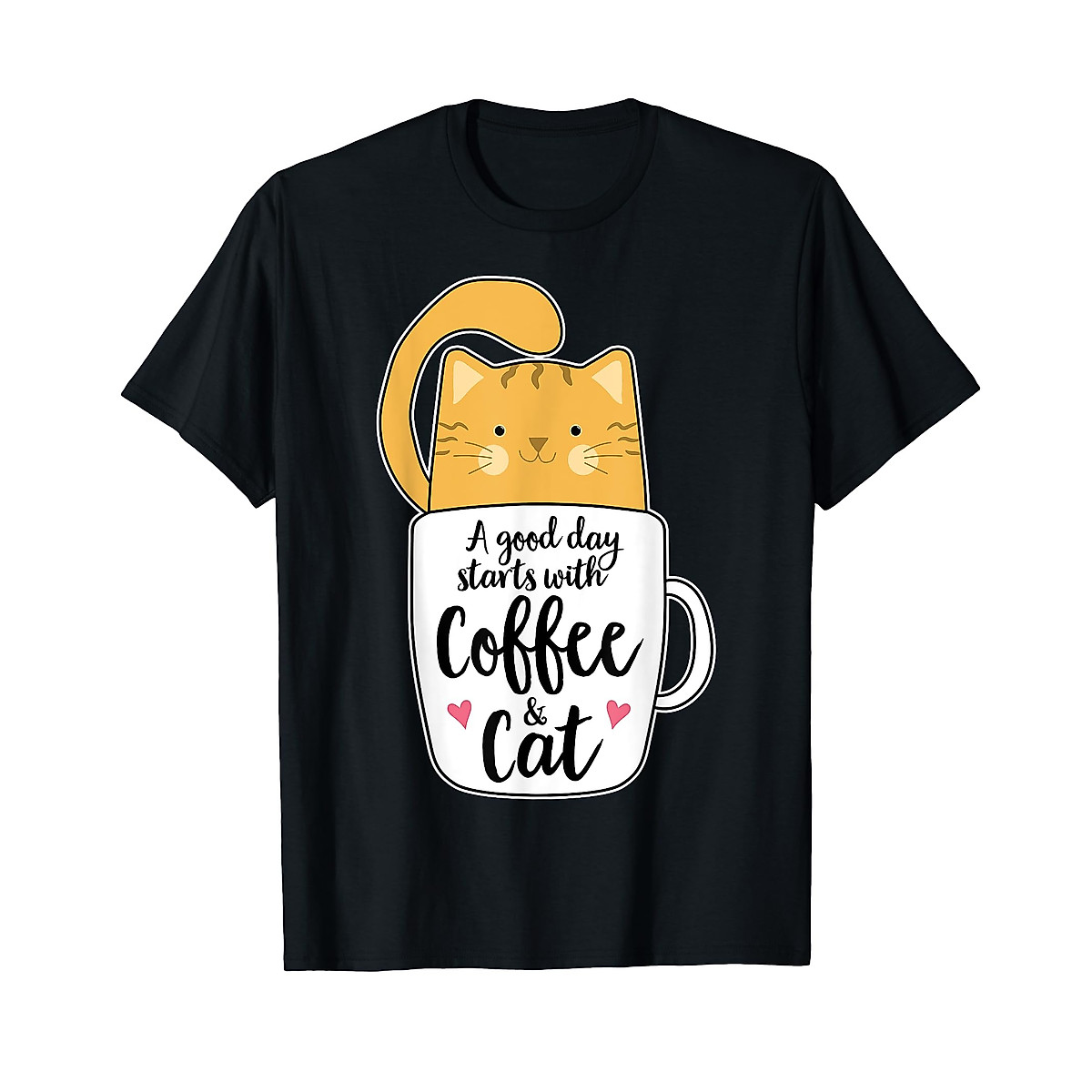 Funny Orange Cat Coffee Mug Cat Lover T-Shirt