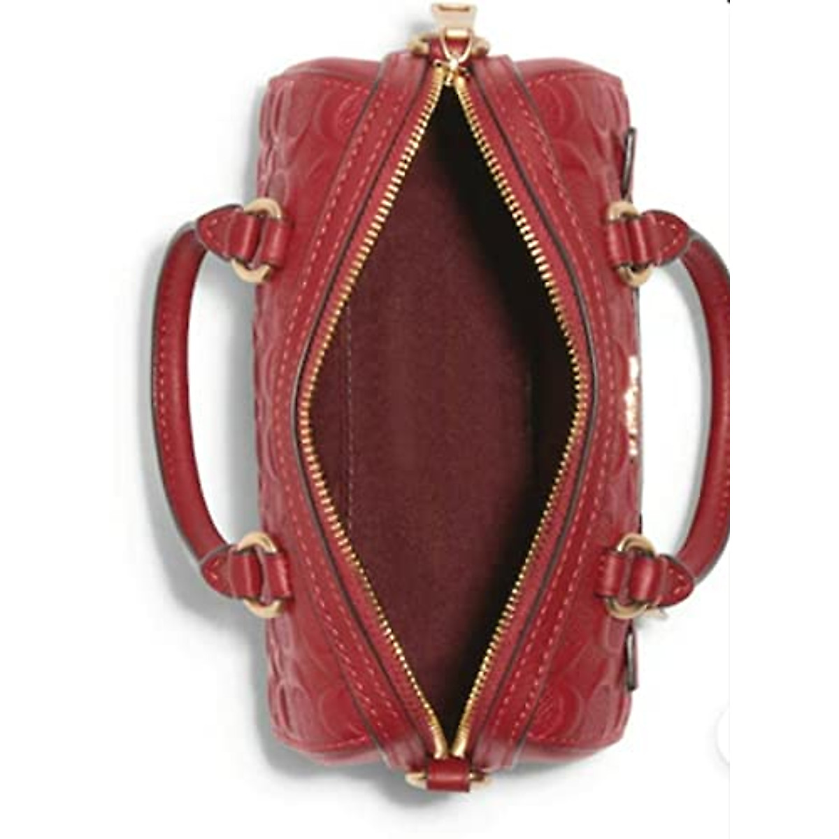 COACH Mini Rowan Crossbody Signature Leather (Gold/1941 Red)