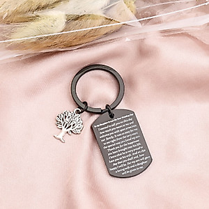 UJIMS Daughter in Law On Your Wedding Day Keychain for Bridal Shower Daughter in Law Wedding Jewelry from Mother-in Law (DaughterinLawWeddingBlackKeychain)