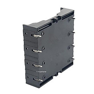 Ltvystore 18650 Battery Case Holder, 8 Pcs 4 Slots x 3.7V DIY Battery Storage Box, in Parallel Black Plastic Batteries Case with Pin for 4 x 18650