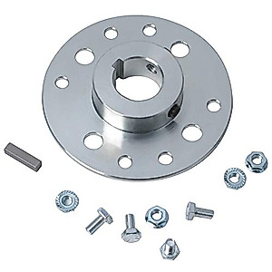 Gekufa Go Kart Sprocket Hub with 1" Bore & 1/4" Keyway Fit for Go-Karts and Mini Bikes, Sprocket Brake Hub (Hardware Included)