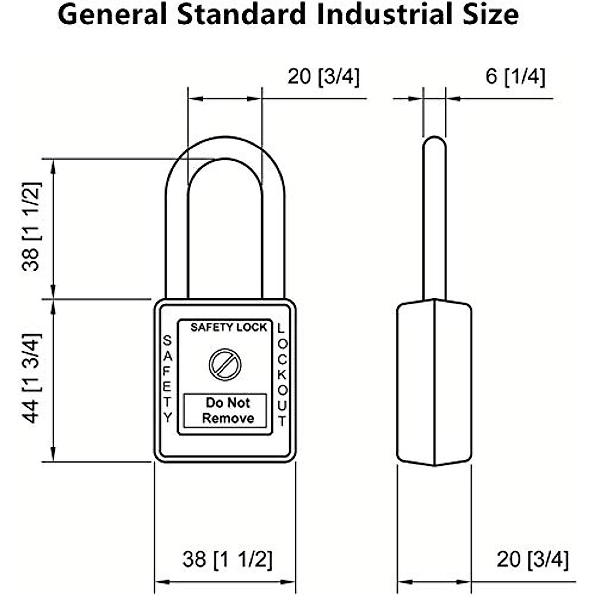SAFBY 10 Keyed Different Lockout Tagout Lock - Loto Safe Padlocks for Lock Out Tag Out Stations and Devices (Red, Key Different)