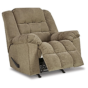 Signature Design by Ashley Kegler Contemporary Tufted Manual Rocker Recliner, Light Brown