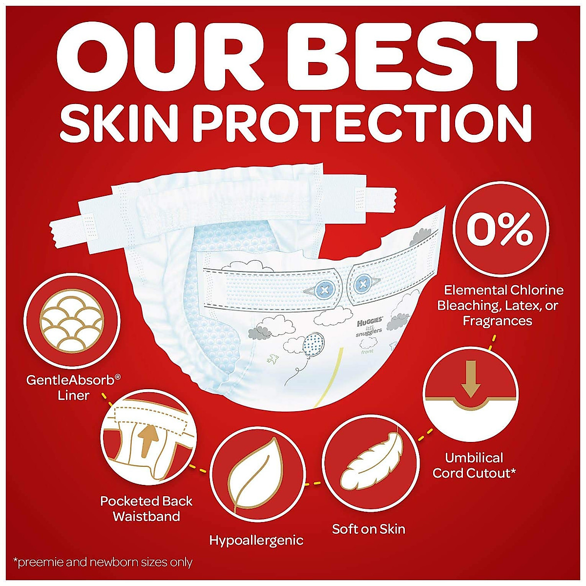 Huggies Little Snugglers Baby Diapers, Size 2, 70 Ct