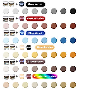 Tile & Fiberglass Quartz Countertop Repair Kit (Color Match), Granite & Tub Repair Kit, 4 oz Porcelain Sink Mable Chip Repair Kit for Cracks Chips Dents Holes Almond Biscuit Bone (Multicolored)