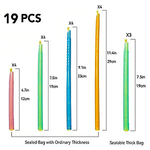 16 PCS-Bag Clips, Reusable Clip Clip, Sealer,Waterproof Seal on Food Storage Bags,Food Clip Set for Kitchen Storage, Magic Bag Sealer Stick,Food preservation seal lock,Multicolor (Pink)