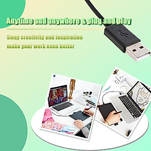 Adhiper CTL471 USB Charging Cable Replacement Data Sync Power Supply Cord Compatible with Wacom-Intuos CTL480 CTL690 CTH480 CTH680 CTH690 and Wacom Bamboo CTL470 CTL671 CTL680 CTH470 (Black)