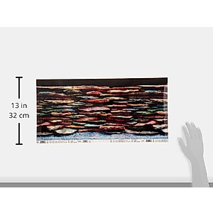 Marina Precut Background, Oasis/Slate, 12 x 24