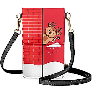 JEOCODY Floral Turtle Touch Screen Purse Fits Most Smartphones – Stylish Crossbody with Shoulder Strap Keeps Cash, Credit Cards, Phone Screens Safe